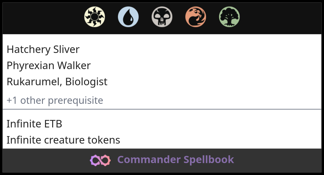 Hatchery Sliver | Phyrexian Walker | Rukarumel, Biologist
