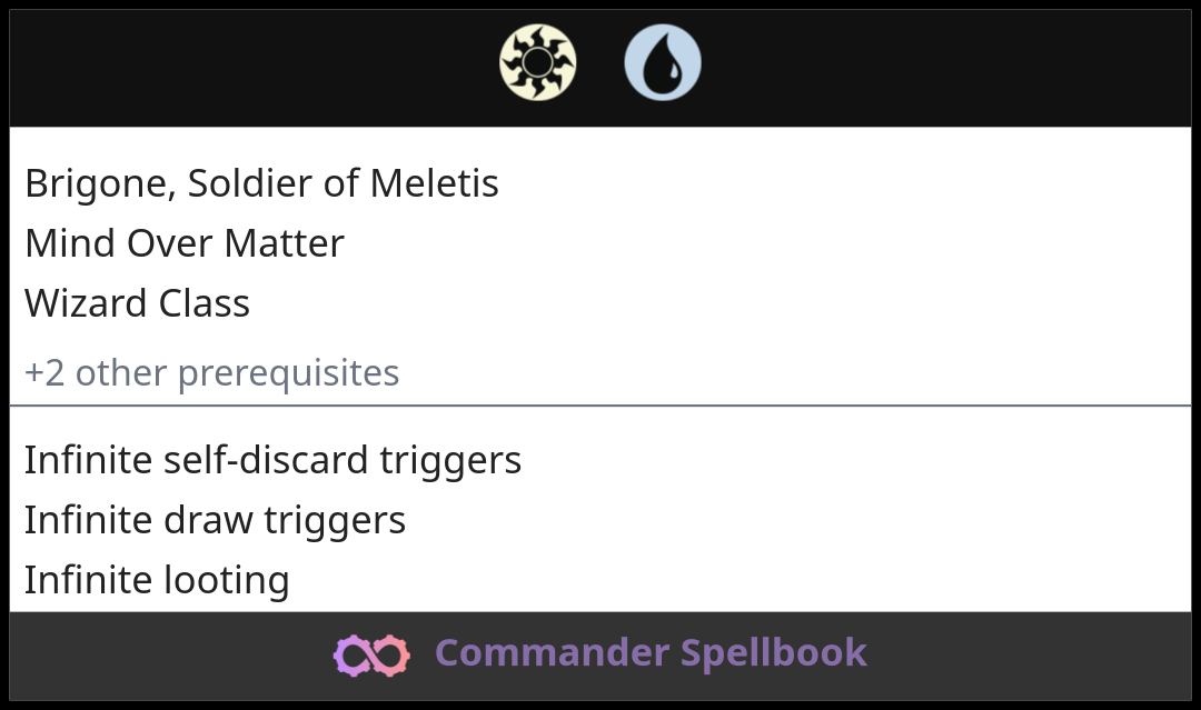 Brigone, Soldier of Meletis | Mind Over Matter | Wizard Class