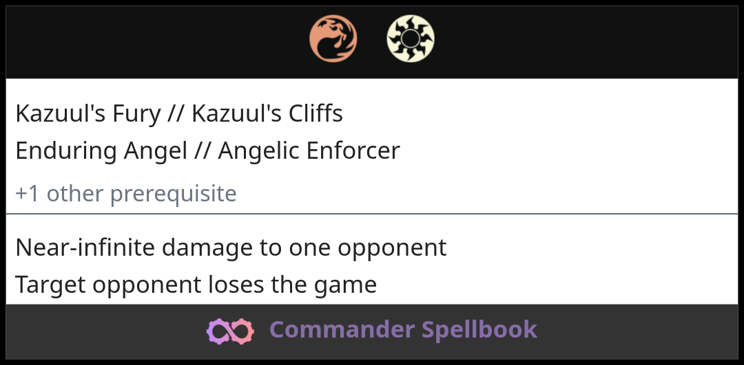 Kazuul's Fury // Kazuul's Cliffs | Enduring Angel // Angelic Enforcer