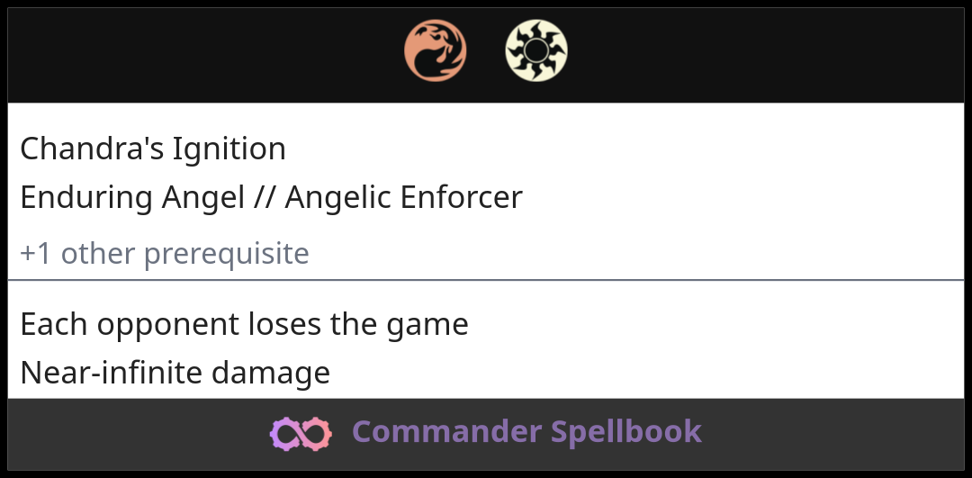 Chandra's Ignition | Enduring Angel // Angelic Enforcer