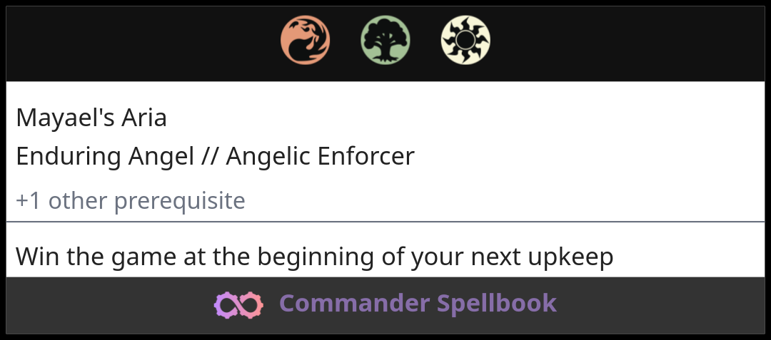 Mayael's Aria | Enduring Angel // Angelic Enforcer