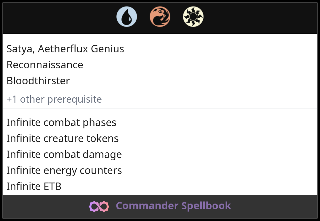 Satya, Aetherflux Genius | Reconnaissance | Bloodthirster
