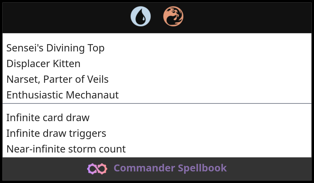 Sensei's Divining Top | Displacer Kitten | Narset, Parter of Veils (and ...