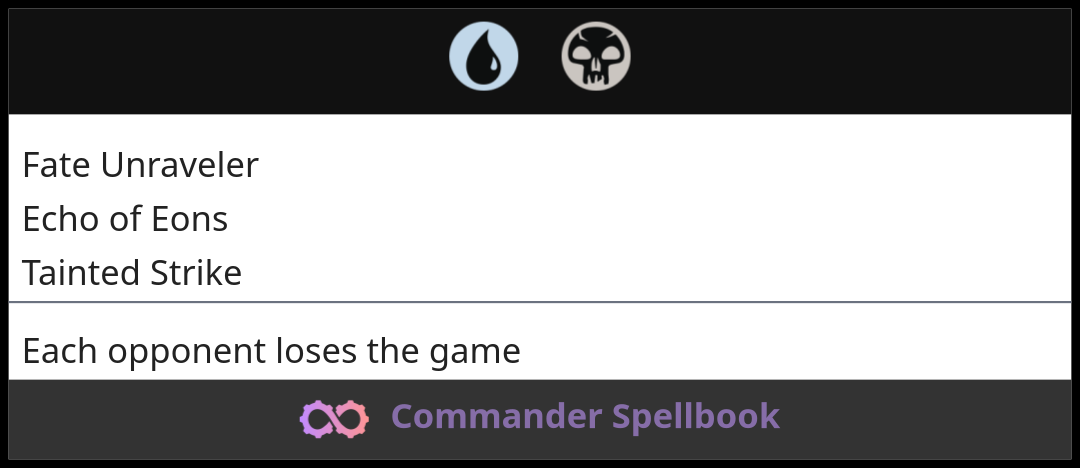 Fate Unraveler | Echo of Eons | Tainted Strike