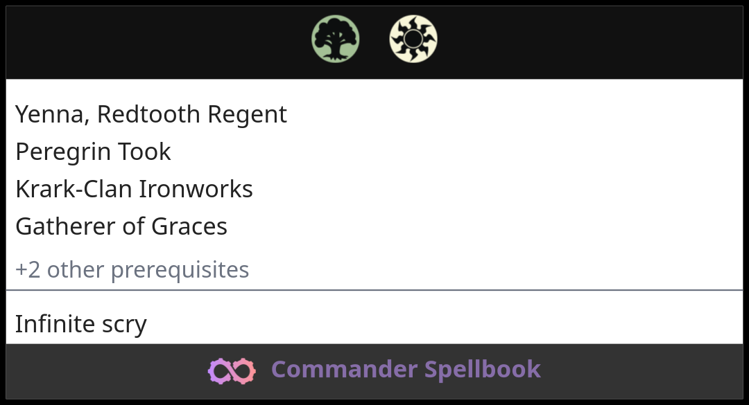 Yenna, Redtooth Regent | Peregrin Took | Krark-Clan Ironworks (and one ...