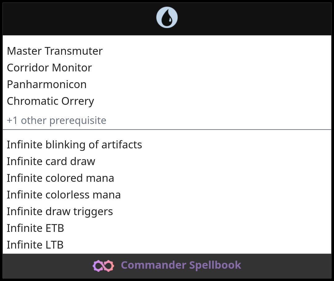 Master Transmuter | Corridor Monitor | Panharmonicon (and one other card)