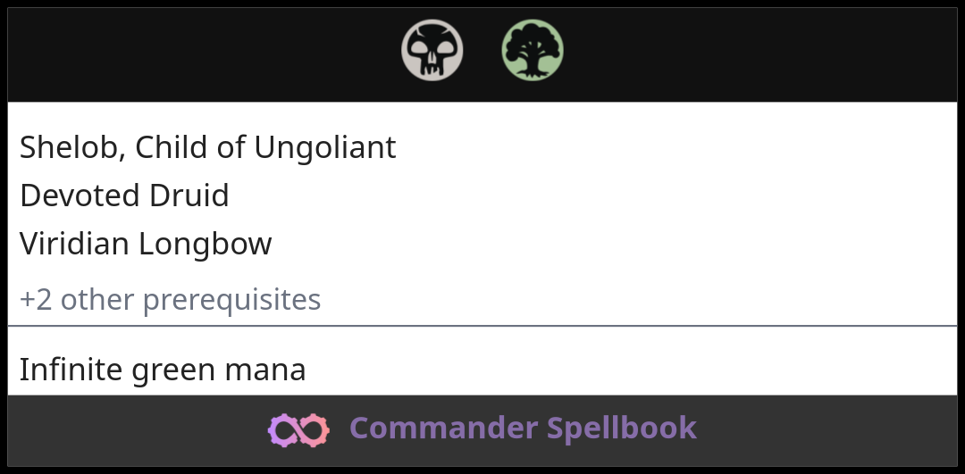 Shelob, Child of Ungoliant | Devoted Druid | Viridian Longbow
