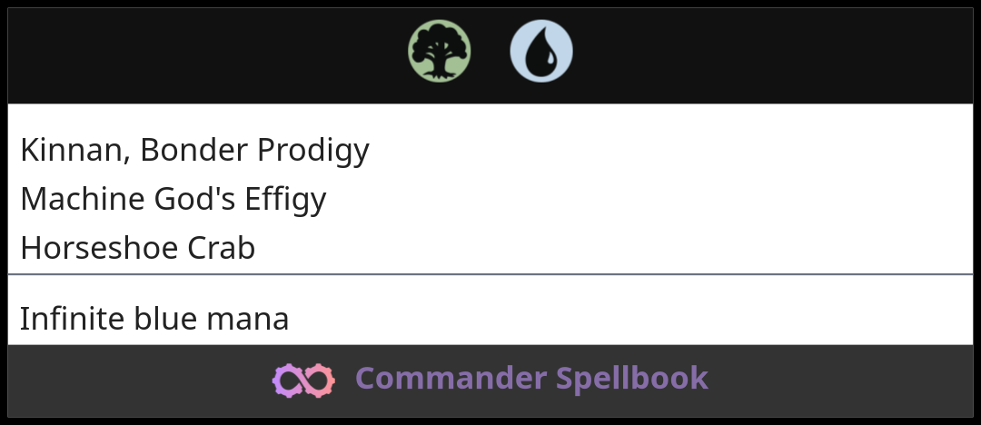Kinnan, Bonder Prodigy | Machine God's Effigy | Horseshoe Crab