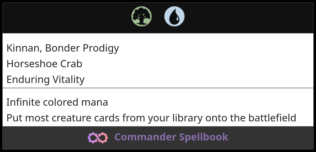 Kinnan, Bonder Prodigy | Horseshoe Crab | Enduring Vitality