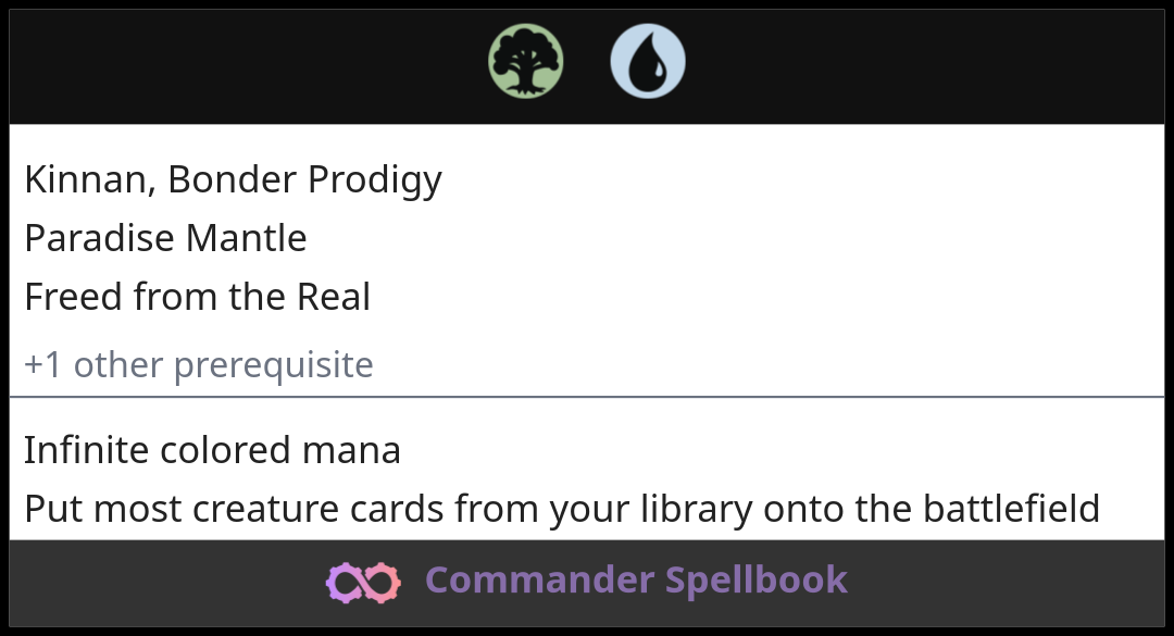 Kinnan, Bonder Prodigy | Paradise Mantle | Freed from the Real