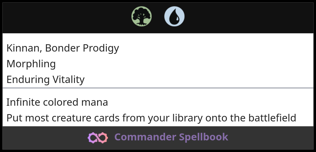 Kinnan, Bonder Prodigy | Morphling | Enduring Vitality