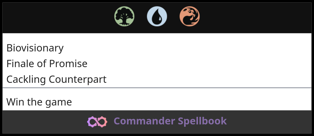 Biovisionary | Finale of Promise | Cackling Counterpart