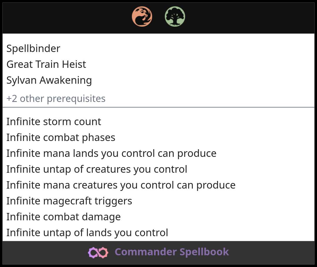 Spellbinder | Great Train Heist | Sylvan Awakening