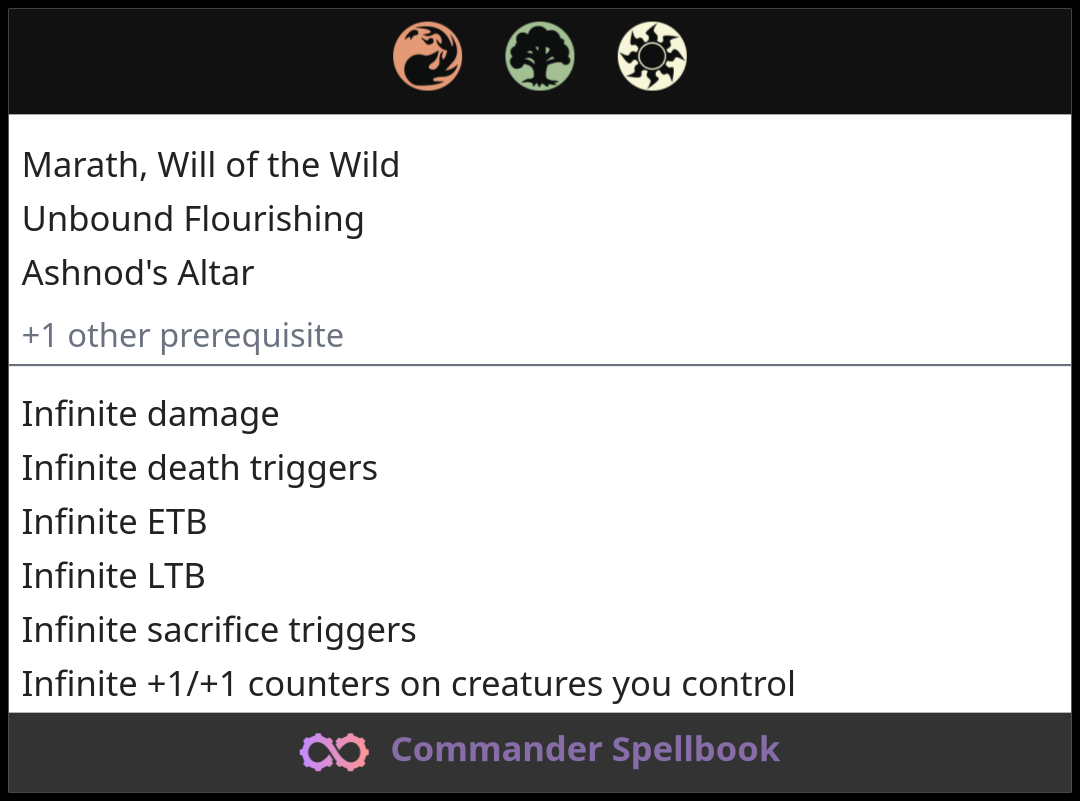 Marath, Will of the Wild | Unbound Flourishing | Ashnod's Altar