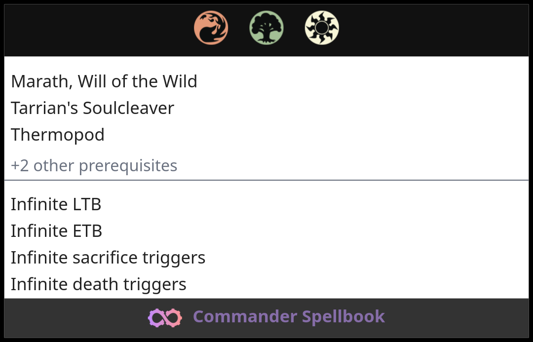 Marath, Will of the Wild | Tarrian's Soulcleaver | Thermopod