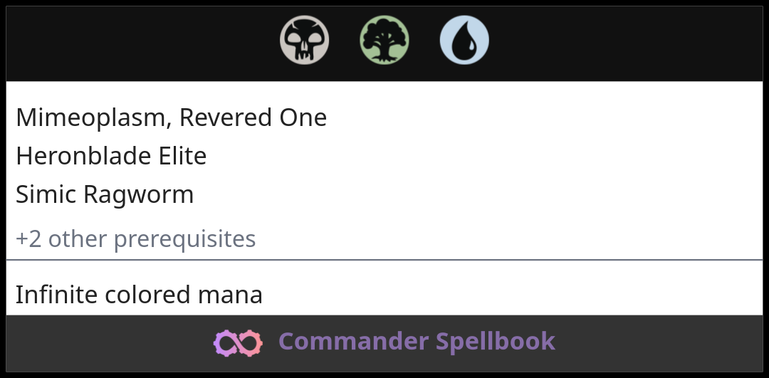 Mimeoplasm, Revered One | Heronblade Elite | Simic Ragworm