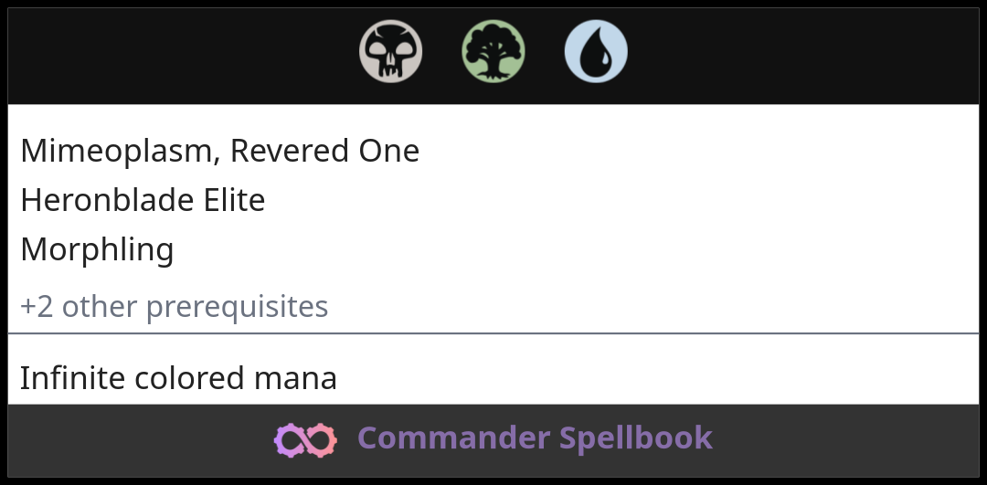 Mimeoplasm, Revered One | Heronblade Elite | Morphling