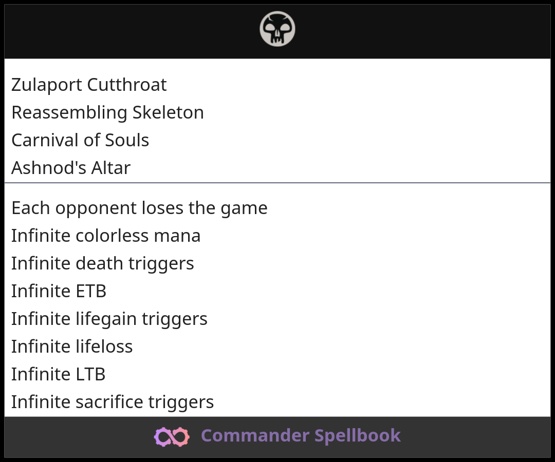 Zulaport Cutthroat | Reassembling Skeleton | Carnival of Souls (and one ...