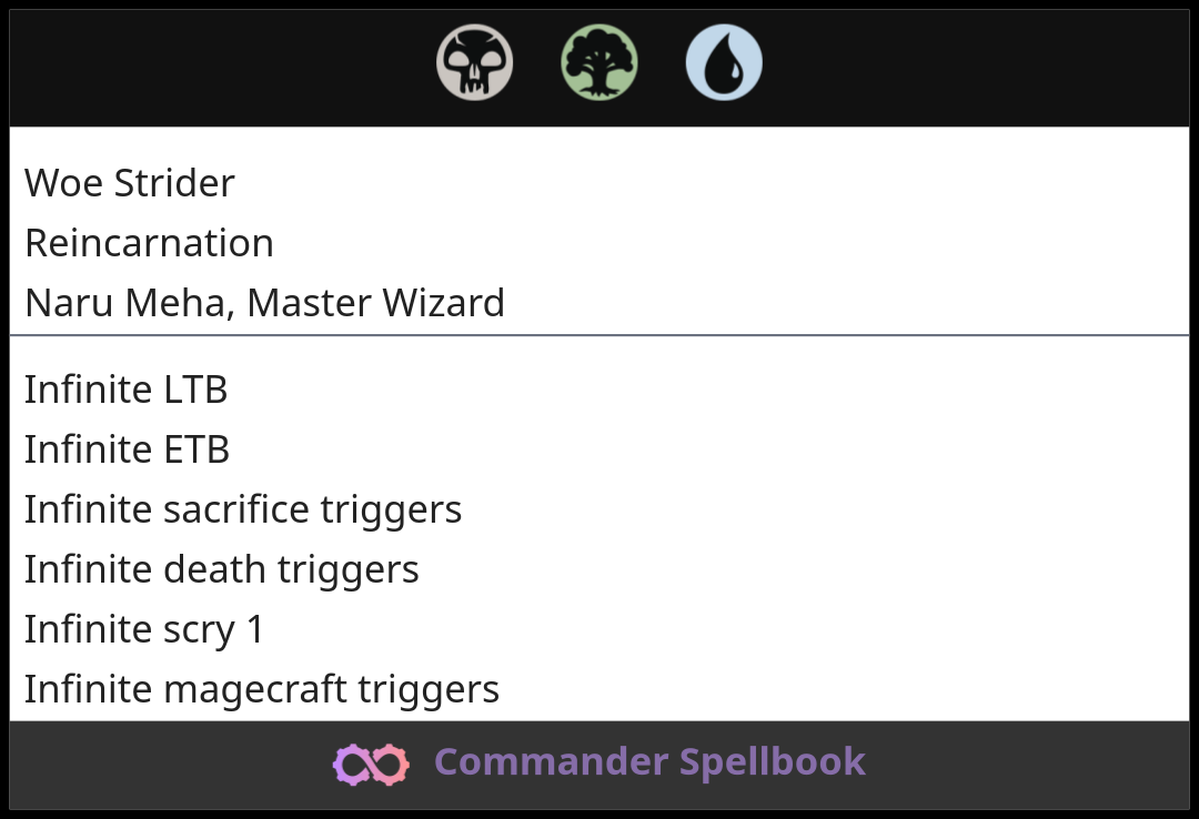 Woe Strider | Reincarnation | Naru Meha, Master Wizard