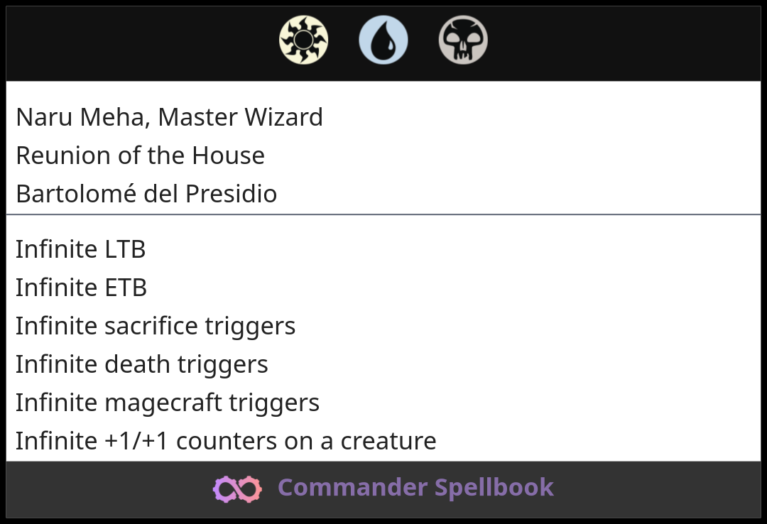 Naru Meha, Master Wizard | Reunion of the House | Bartolomé del Presidio
