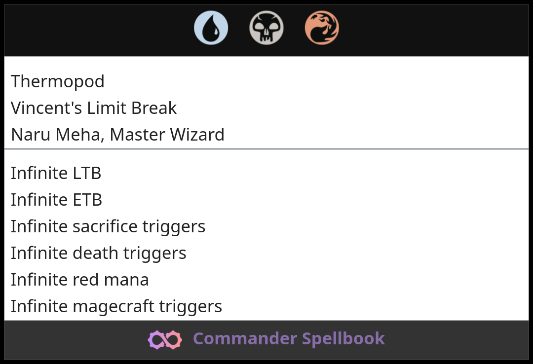 Thermopod | Vincent's Limit Break | Naru Meha, Master Wizard