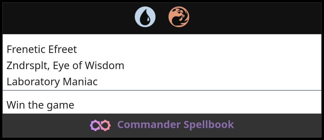 Frenetic Efreet | Zndrsplt, Eye of Wisdom | Laboratory Maniac
