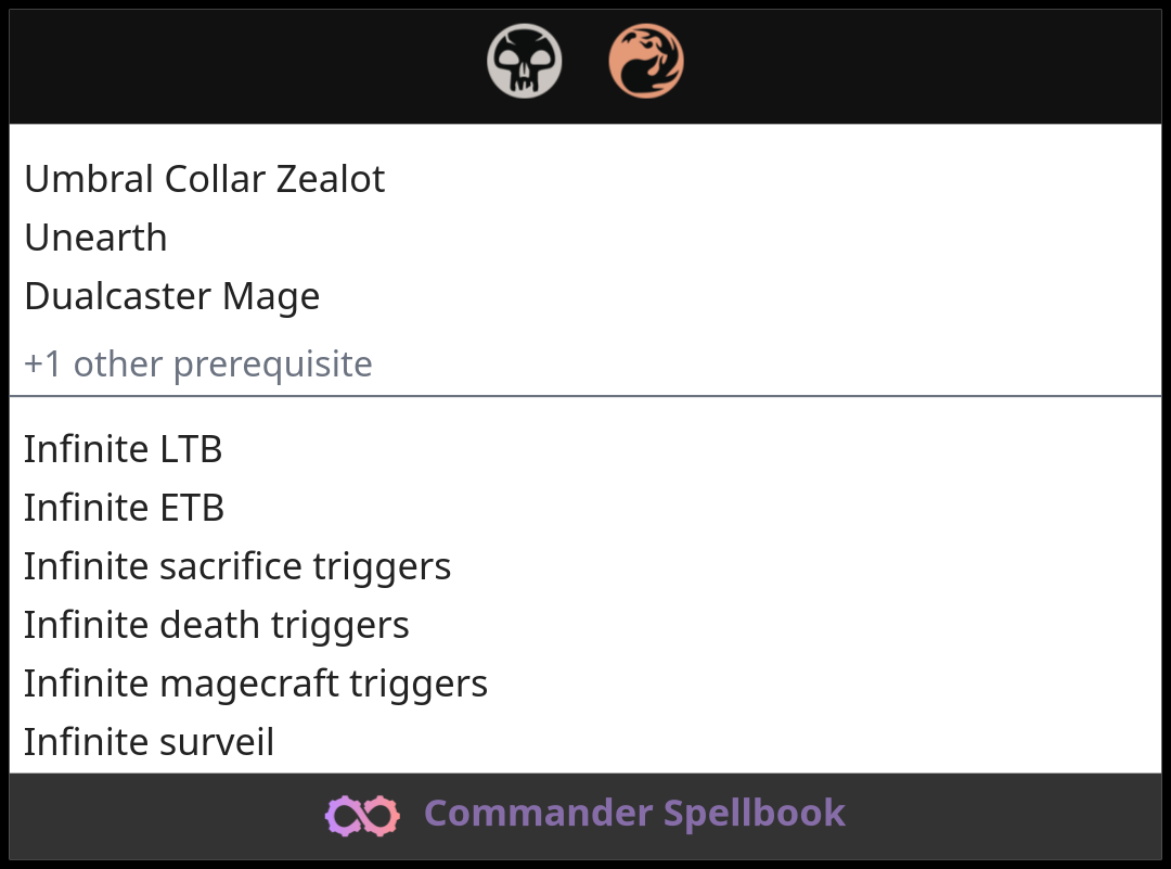 Umbral Collar Zealot | Unearth | Dualcaster Mage