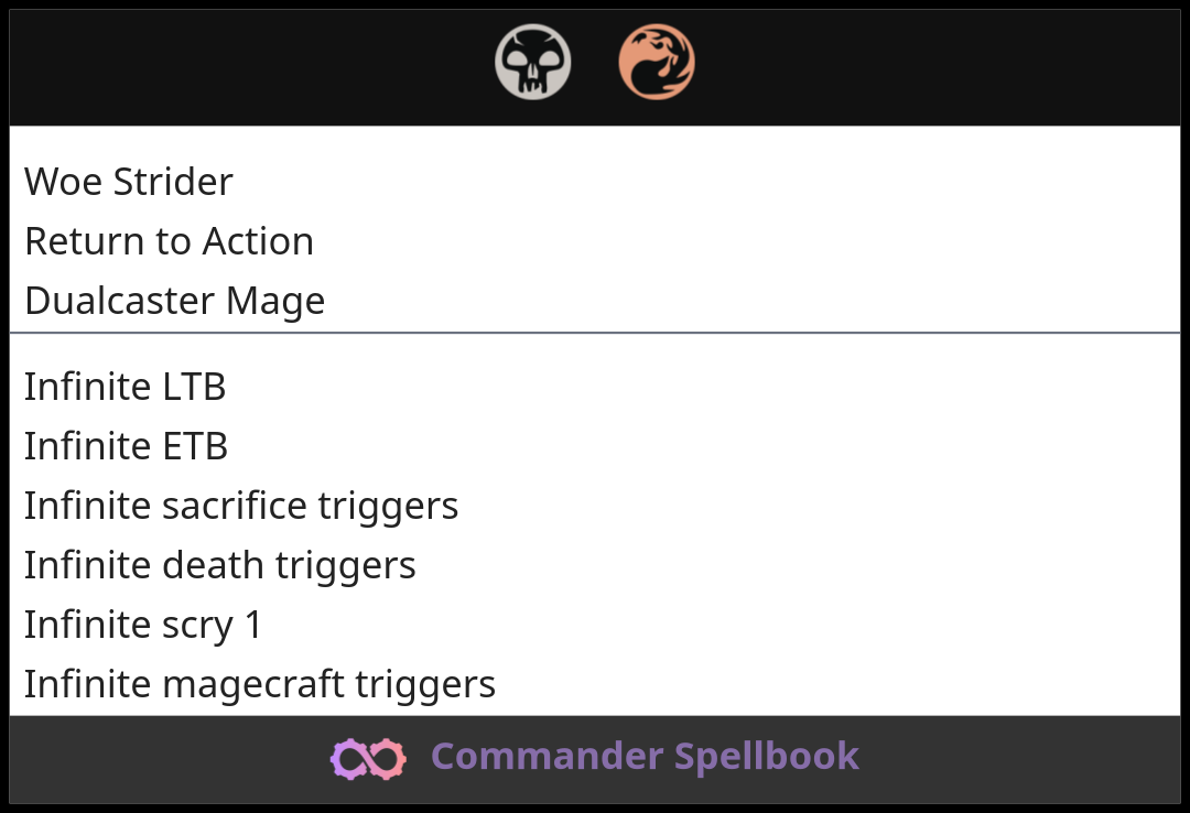 Woe Strider | Return to Action | Dualcaster Mage