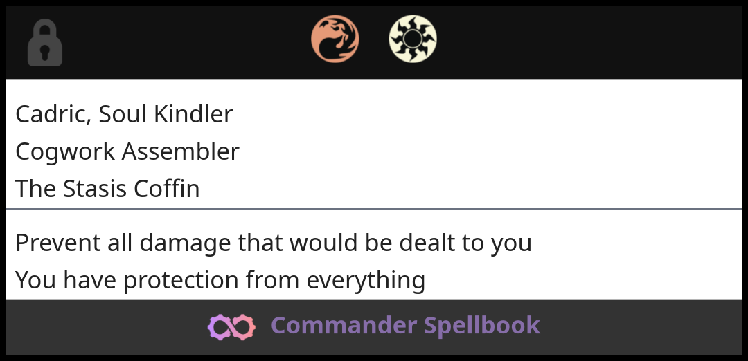 Cadric, Soul Kindler | Cogwork Assembler | The Stasis Coffin