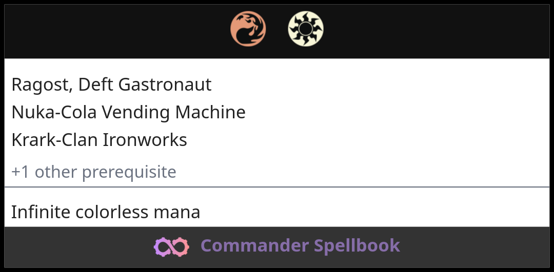 Ragost, Deft Gastronaut | Nuka-Cola Vending Machine | Krark-Clan Ironworks