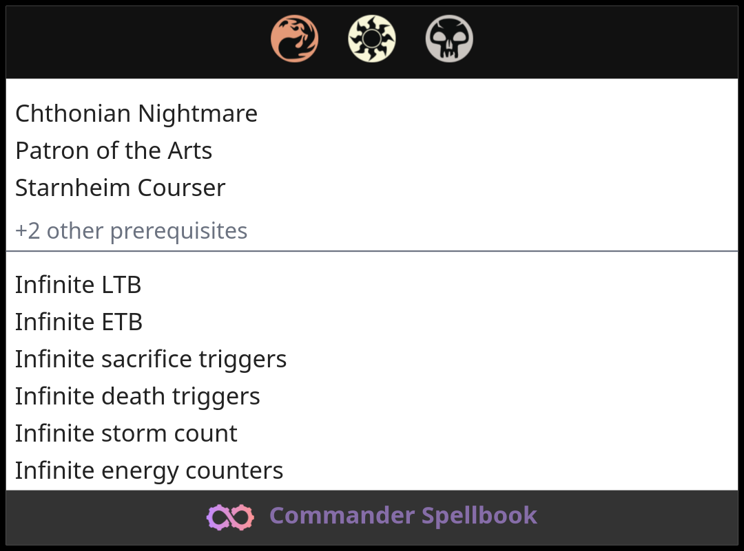 Chthonian Nightmare | Patron of the Arts | Starnheim Courser
