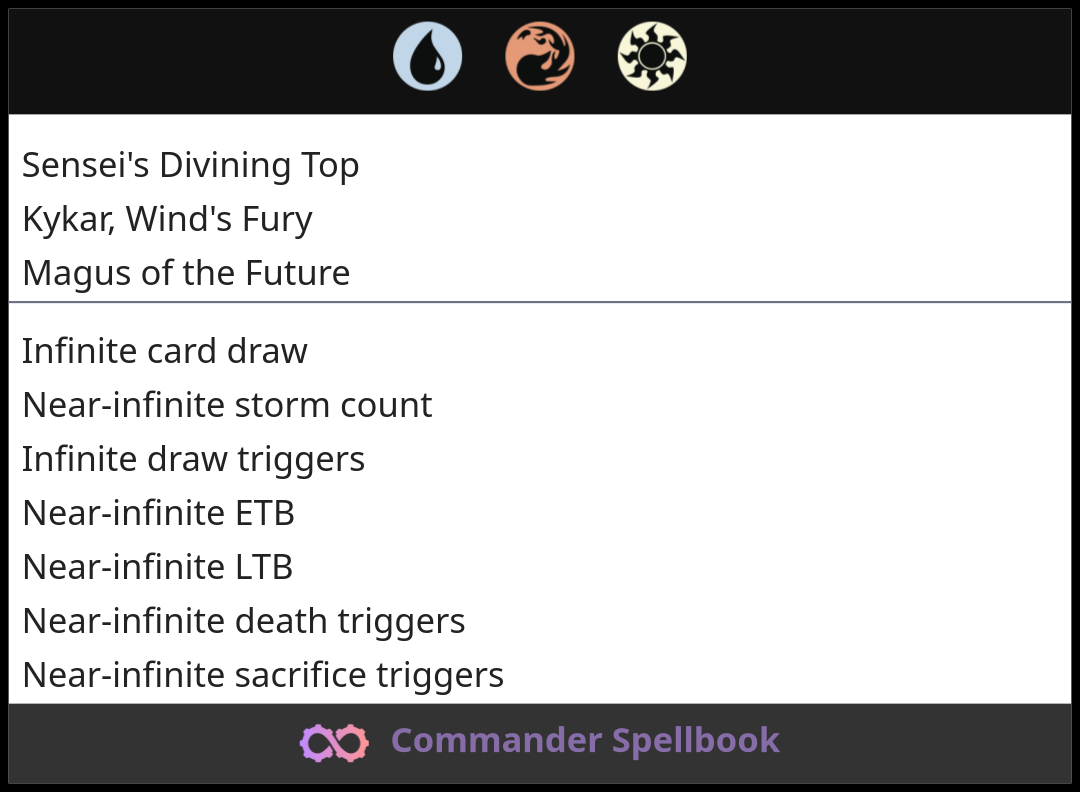Sensei's Divining Top | Kykar, Wind's Fury | Magus of the Future