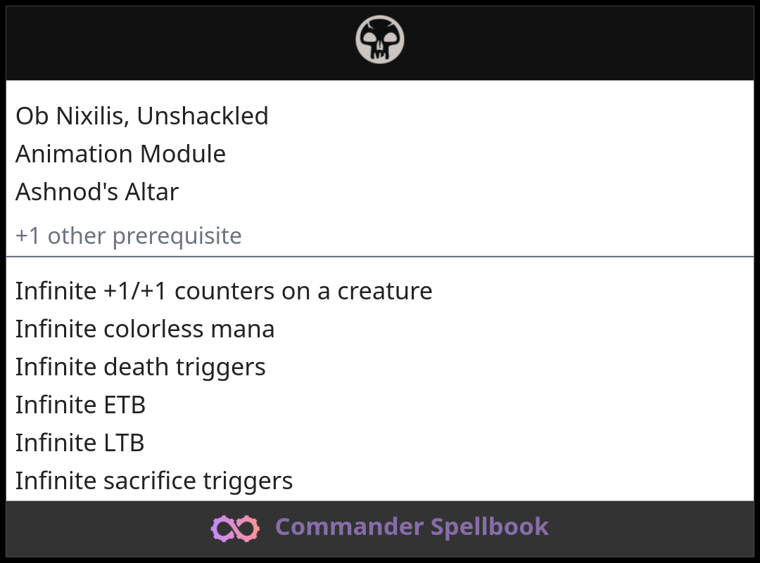 Ob Nixilis, Unshackled | Animation Module | Ashnod's Altar