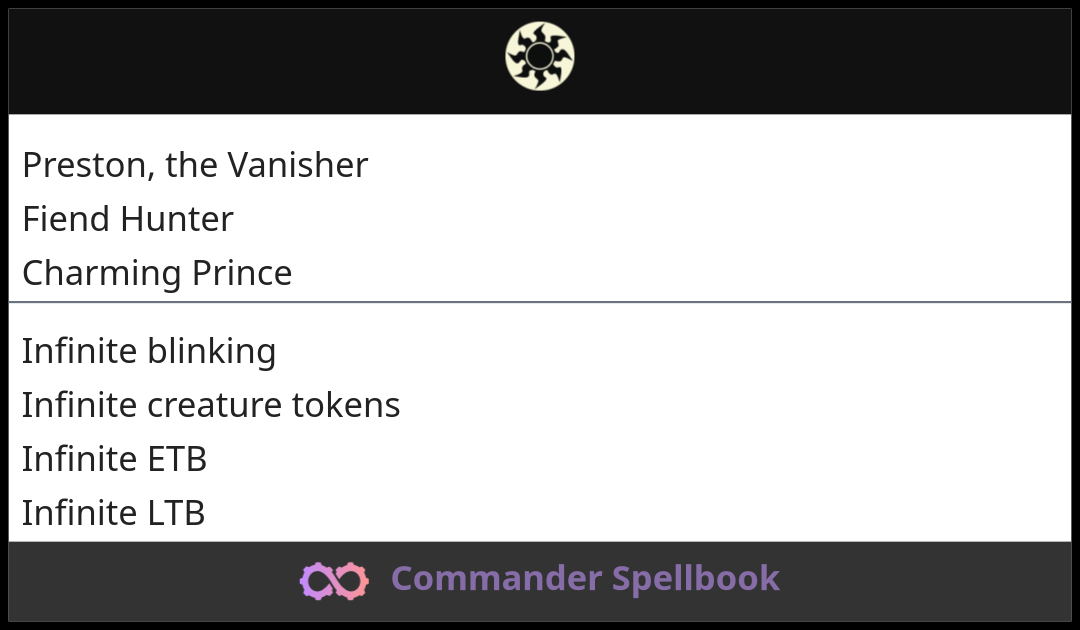Preston, the Vanisher | Fiend Hunter | Charming Prince