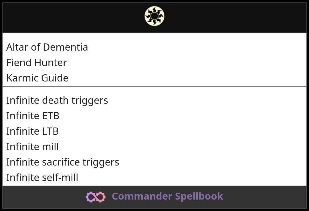 Altar of Dementia | Fiend Hunter | Karmic Guide