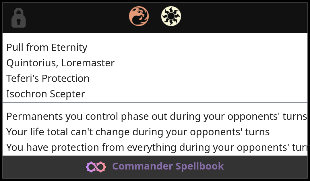 Pull from Eternity | Quintorius, Loremaster | Teferi's Protection (and ...