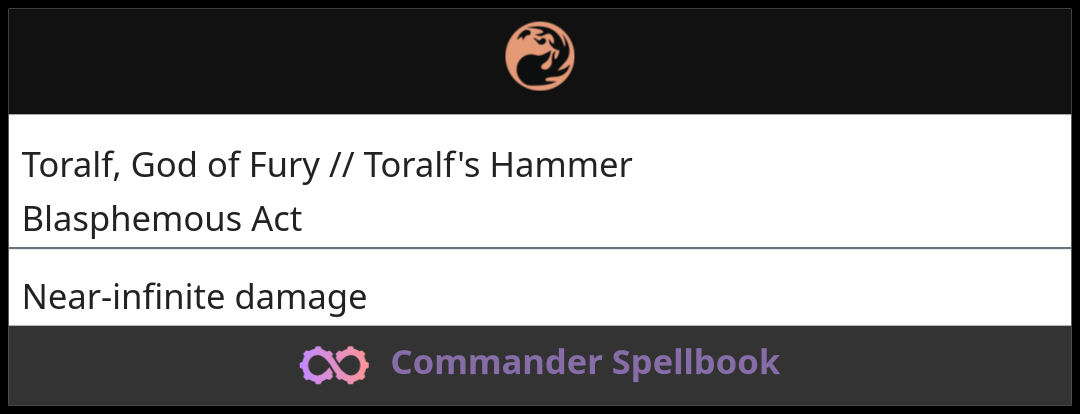 Toralf, God of Fury // Toralf's Hammer | Blasphemous Act