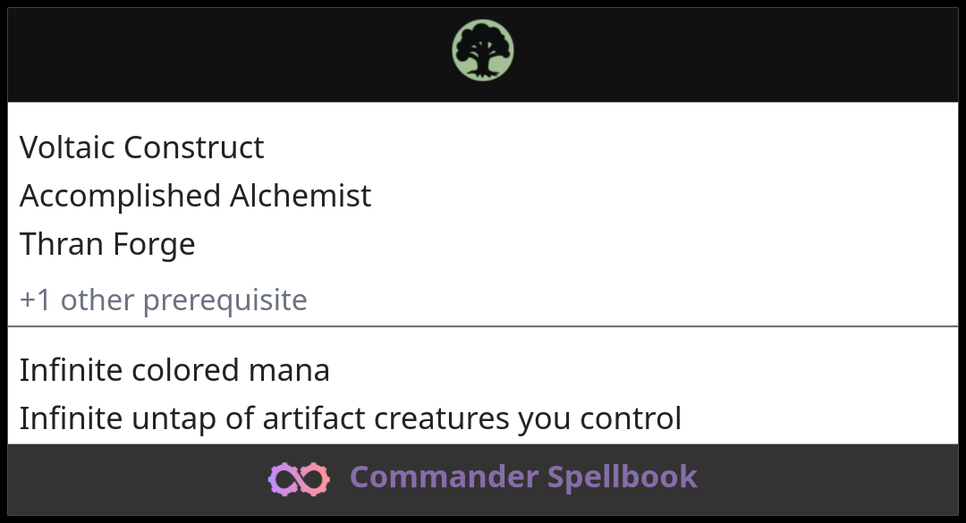 Voltaic Construct | Accomplished Alchemist | Thran Forge