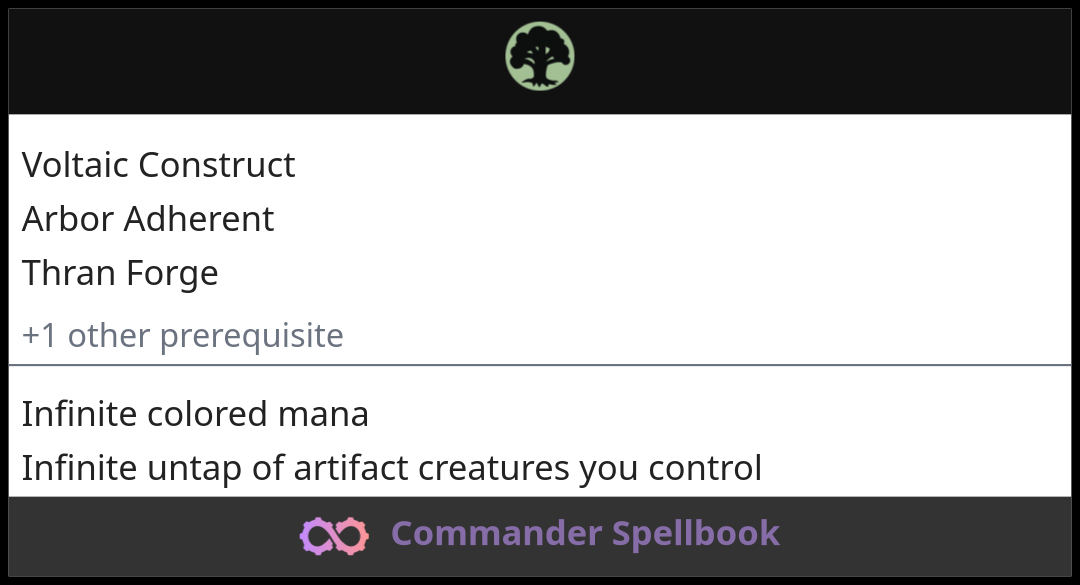Voltaic Construct | Arbor Adherent | Thran Forge