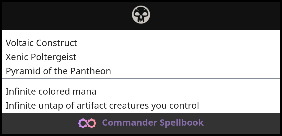 Voltaic Construct | Xenic Poltergeist | Pyramid of the Pantheon
