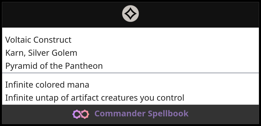 Voltaic Construct | Karn, Silver Golem | Pyramid of the Pantheon