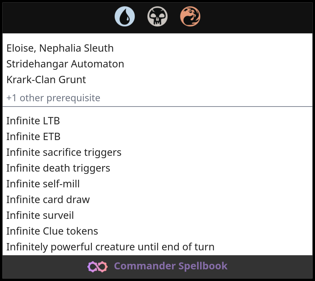 Eloise, Nephalia Sleuth | Stridehangar Automaton | Krark-Clan Grunt