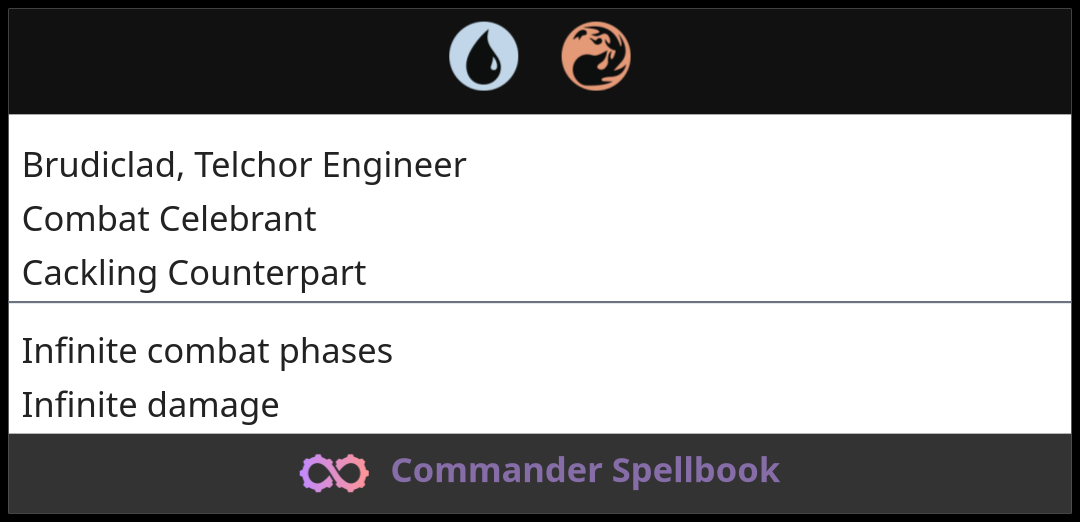 Brudiclad, Telchor Engineer | Combat Celebrant | Cackling Counterpart