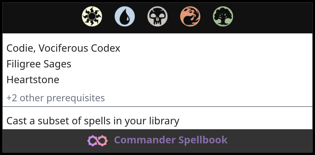 Codie, Vociferous Codex | Filigree Sages | Heartstone