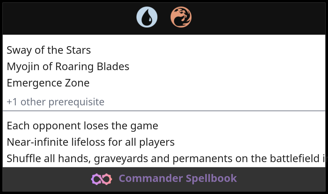 Sway of the Stars | Myojin of Roaring Blades | Emergence Zone