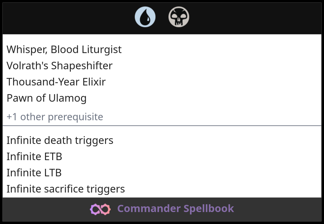 Whisper, Blood Liturgist | Volrath's Shapeshifter | Thousand-Year ...