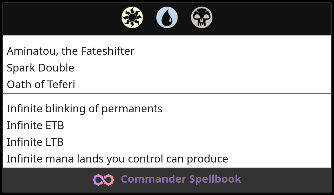 Aminatou, the Fateshifter | Spark Double | Oath of Teferi