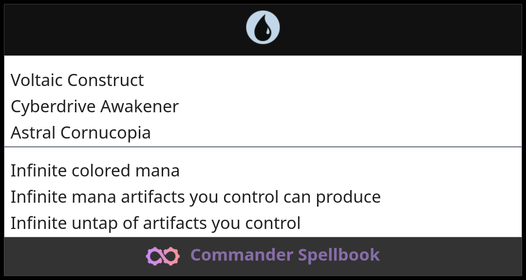 Voltaic Construct | Cyberdrive Awakener | Astral Cornucopia