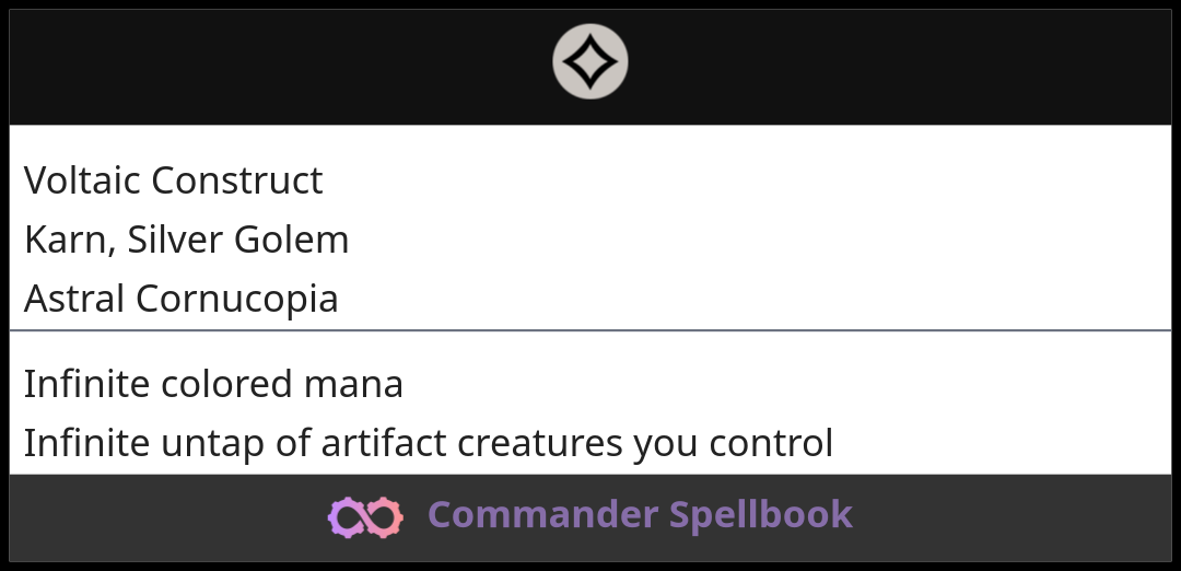 Voltaic Construct | Karn, Silver Golem | Astral Cornucopia