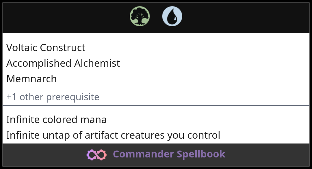 Voltaic Construct | Accomplished Alchemist | Memnarch